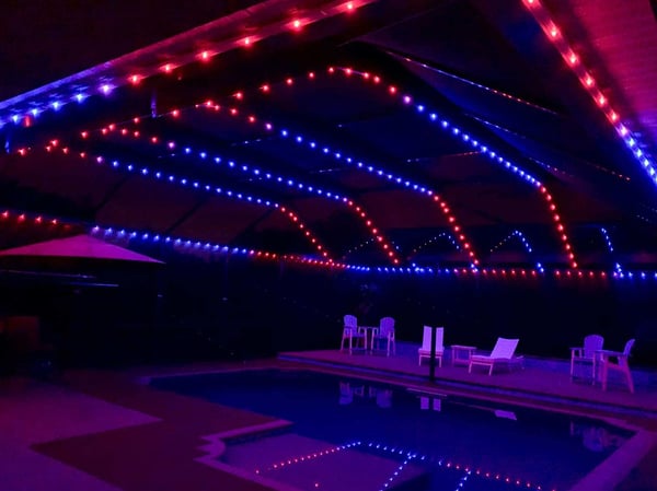 Pool Cages | Backyard Pool Lighting | Permanent Outdoor LED Lights